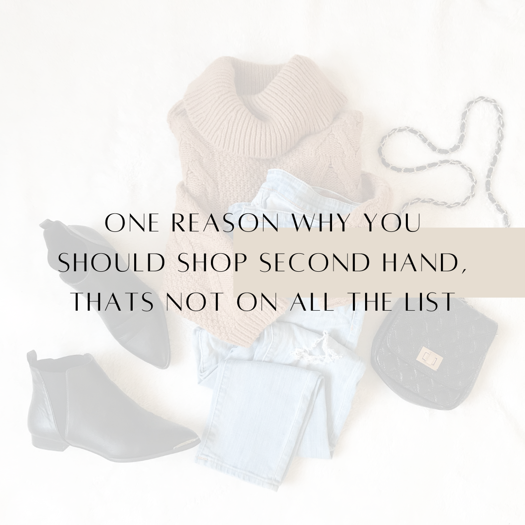 One reason to shop second hand, that's not on all the list. – Melissa Renee